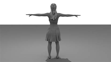 3d Model Female Girl Swimsuit 3d Model Vr Ar Low Poly Cgtrader