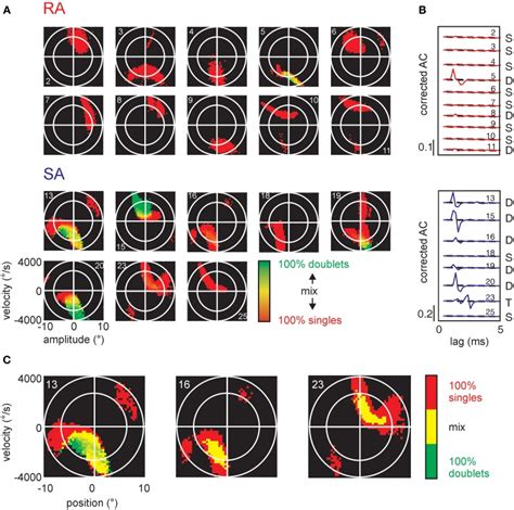 Stimulus Encoding Of Single Spikes And Doublets For All Cells In The