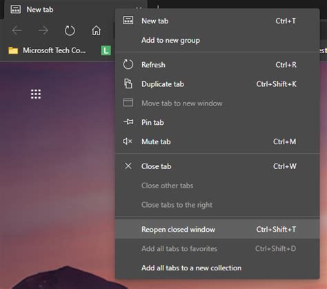 tabs gone after windowsupdate reboot how to get all tabs back