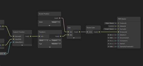 glass shader using shader graph in unity3d codinblack