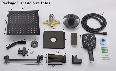 Sunzoe Shower Faucet Set With Tub Spout Anti Scald Pressure Balanced