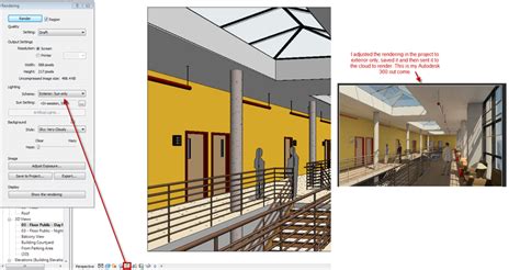 revit rendering in the cloud using artificial or natural lighting