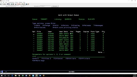 how to answer as400 ibm iseries printer outq messages youtube