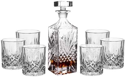 Whiskey Decanter Whisky Glasses 7 Piece Whiskey Decanter