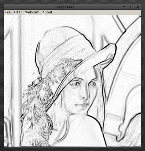 image processing gui with c qt opencv canny edge