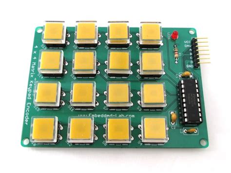 mm74c922n based encoded matrix keypad embedded lab