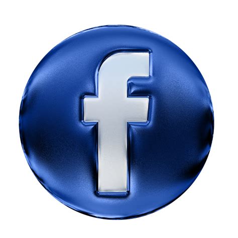 ícone De Metal Do Facebook 12933432 Png