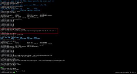 解决 openresty nginx 重启报错问题 nginx [error] open “ usr local openresty