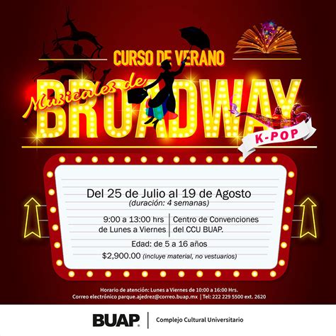 cursos de verano musicales de broadway benemérita universidad