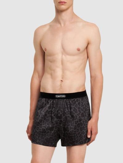 Printed Silk Satin Boxer Briefs Tom Ford Men Luisaviaroma