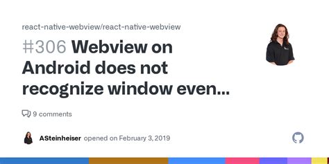 webview on android does not recognize window event blur or focus