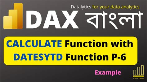 calculate function with datesytd function performance to date p 6