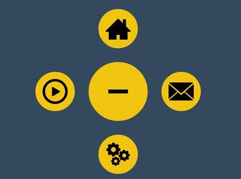 pure css circle menu with css3 transitions and transforms css script