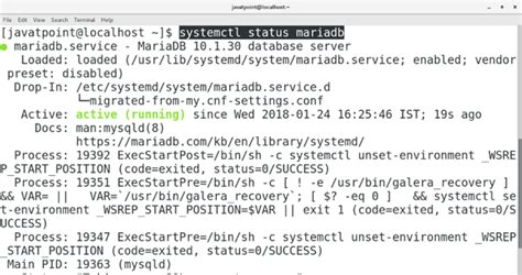 how to install mariadb on centos javatpoint