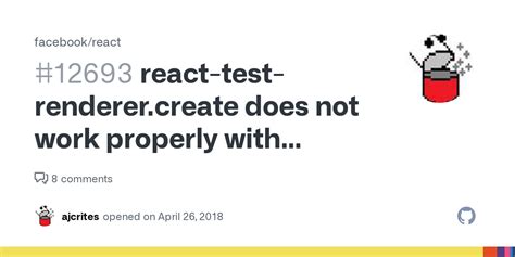 react test renderer create does not work properly with forwardref