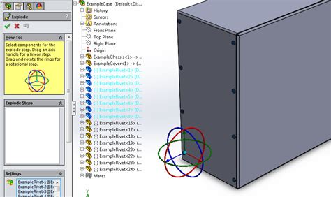 solidworks assembly drawing exploded view at