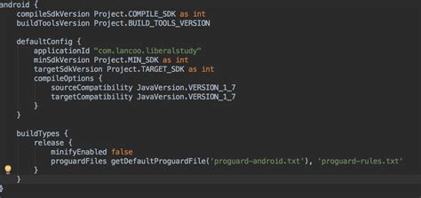 android gradle buid error no such property compile sdk for class