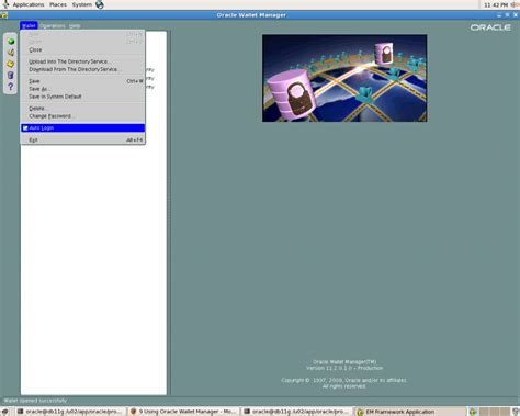 using oracle wallet to execute shell script cron without