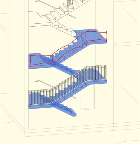 solved railing at multi switchback stair autodesk community