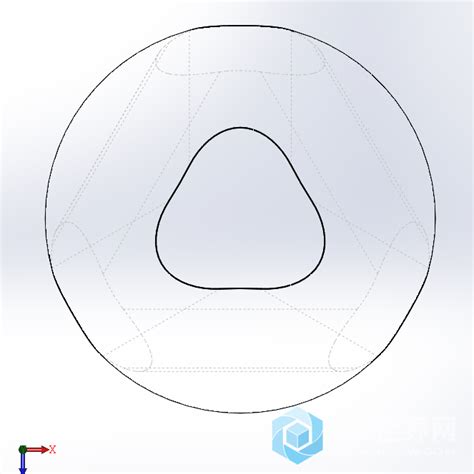 用solidworks画的正四面体与球体相交图形 Solidworks Ug爱好者