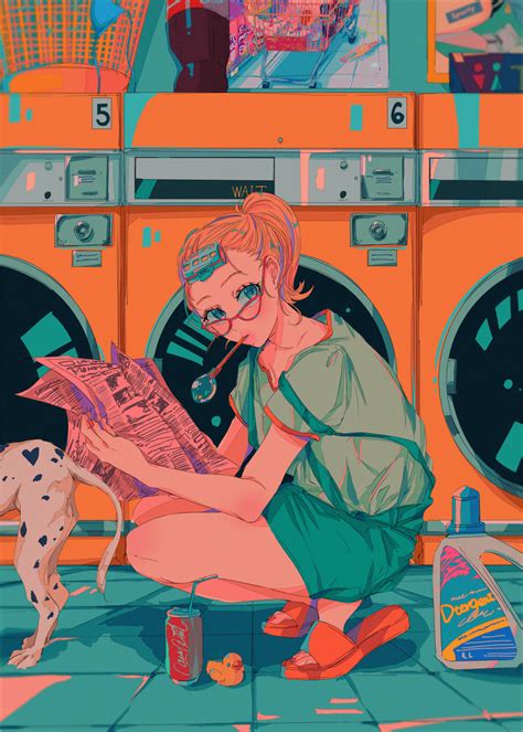Safebooru 1girl Aqua Shorts Blonde Hair Blue Eyes Bubble Can