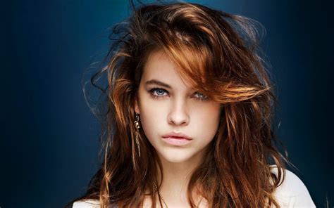 1920x1200 Barbara Palvin Women Model Face Blue Eyes Brunette Wallpaper