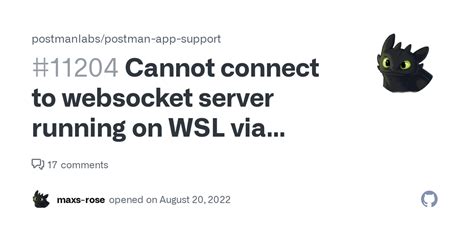 cannot connect to websocket server running on wsl via localhost
