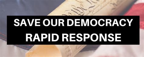 Save Our Democracy Rapid Response Team Action Network