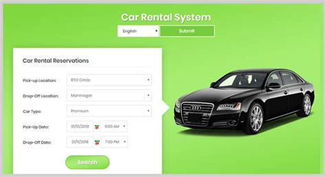 5 best car rental php script 2022 formget