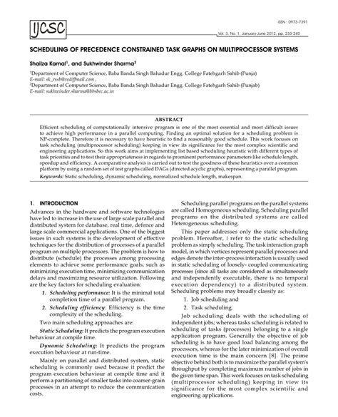 [pdf] scheduling of precedence constrained task graphs on
