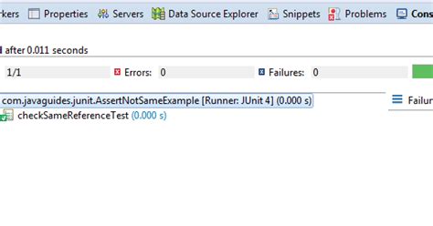 junit assert assertnotsame method example
