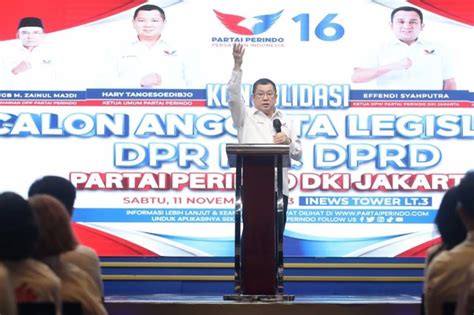 Gelar Konsolidasi Jelang Pemilu 2024 Ht Optimistis Lihat Kualitas