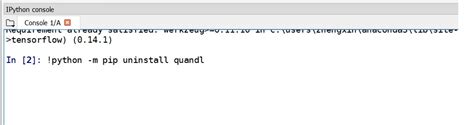 python anaconda spyder uninstalling python package using pip does
