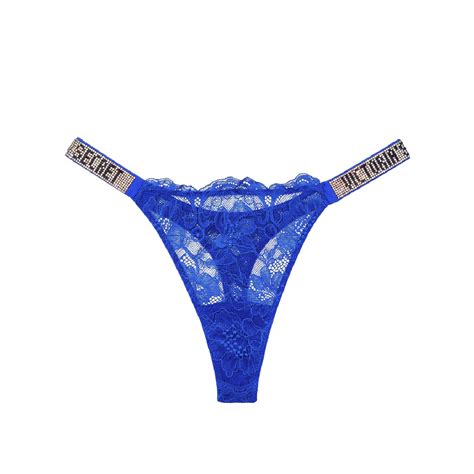 Victorias Secret Lenjerie Intima Shine Strap Lace Thong Panty M