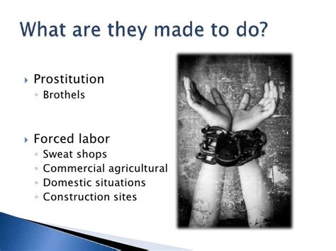 Human Trafficking Powerpoint Presentation