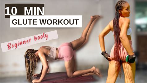 10 Min Booty Burn At Home No Equipment Beginner Glute Workout🍑 Youtube