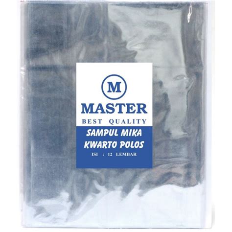 Jual Sampul Buku Tulis Plastik Mika Kuarto Kwarto Q4 Polos Per Pak Isi