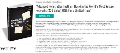 Descargar “advanced Penetration Testing” Por Tiempo Limitado Pdf