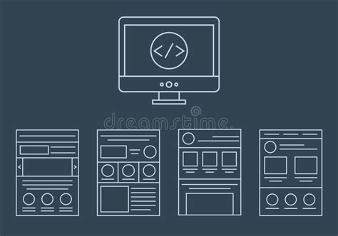 vector collection of web development shield signs html5 css3 a stock