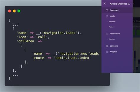 navigator made with laravel