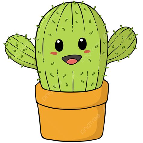 Cute Kawaii Cactus Clipart And Free Cactus Paper Cactus Clipart