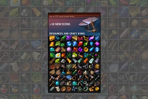 resources and craft icon pack free download unity asset collection
