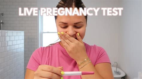 Emotional Live Pregnancy Test Finding Out Im Pregnant After Back To