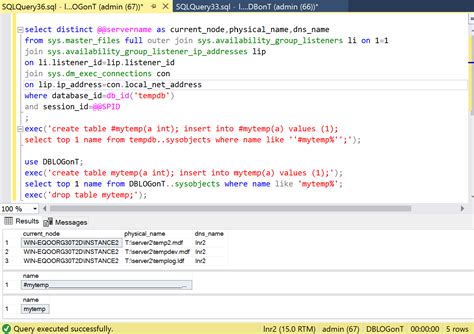 do not place tempdb on a local disk in a sql failover