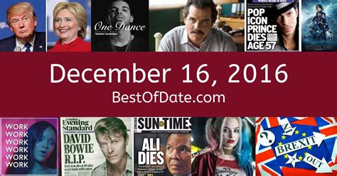 December 16 2016 Facts Nostalgia And News