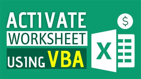 how to activate an excel sheet using vba dollar excel
