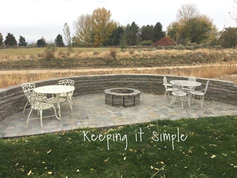 How To Build A Diy Fire Pit For Only 60 Keeping It Simple