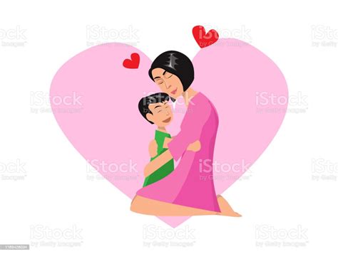 Mother And Son Symbol Vector Stock Illustration Download Image Now