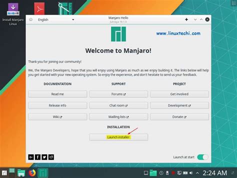 how to install manjaro 18 1 kde edition with screenshots