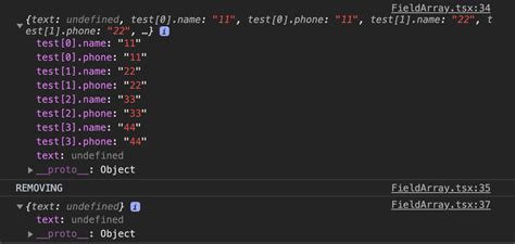 remove from usefieldarray doesn t work correctly · issue
